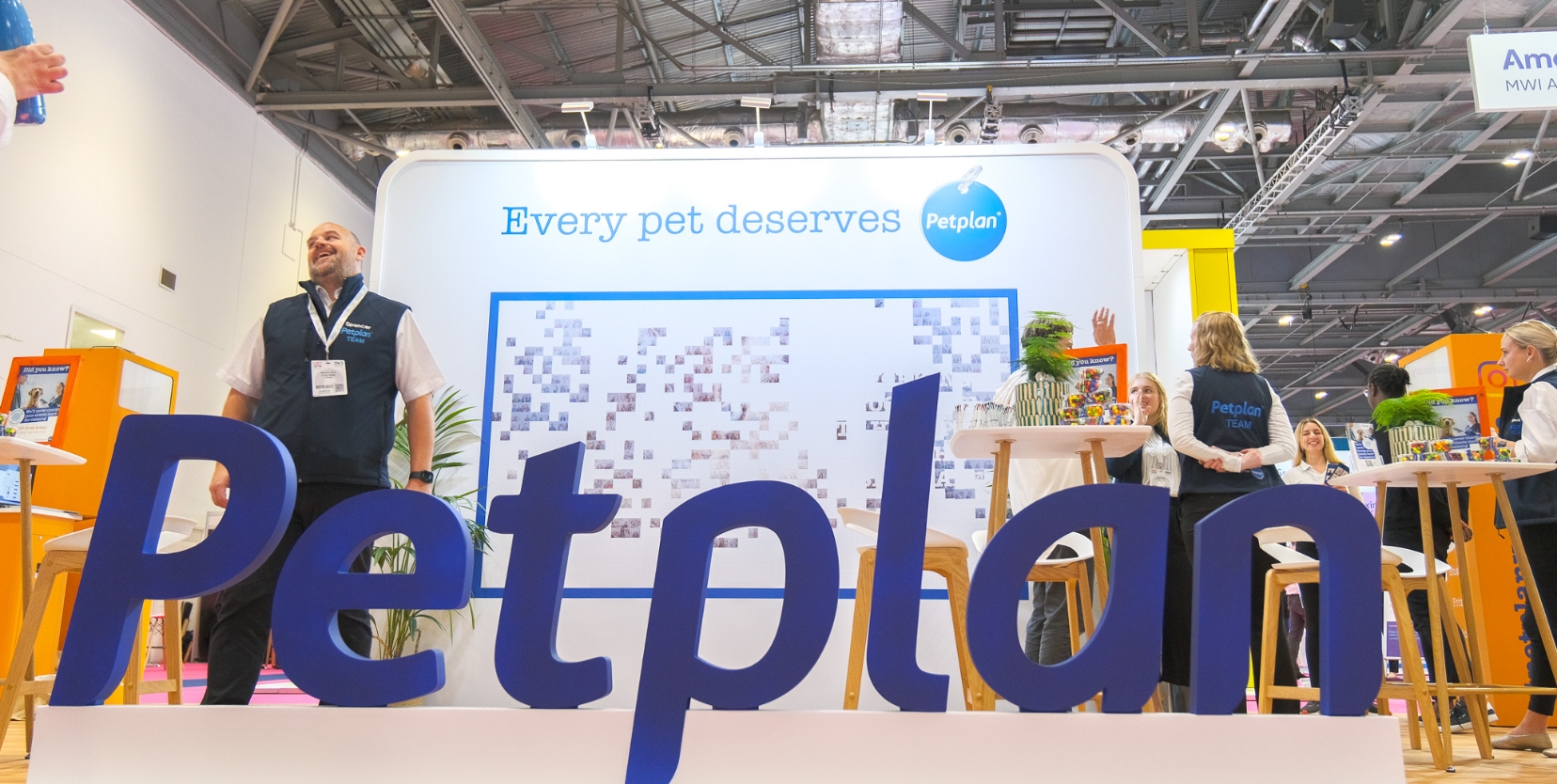 Photo Mosaic Wall for Tradeshows | Pet Plan @ The Vet Show